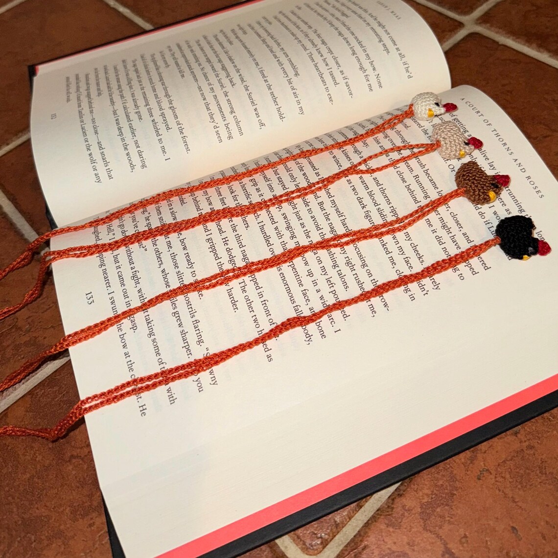 Handmade Crochet Chicken Bookmark, Farm Animal Lover Gift - Etsy