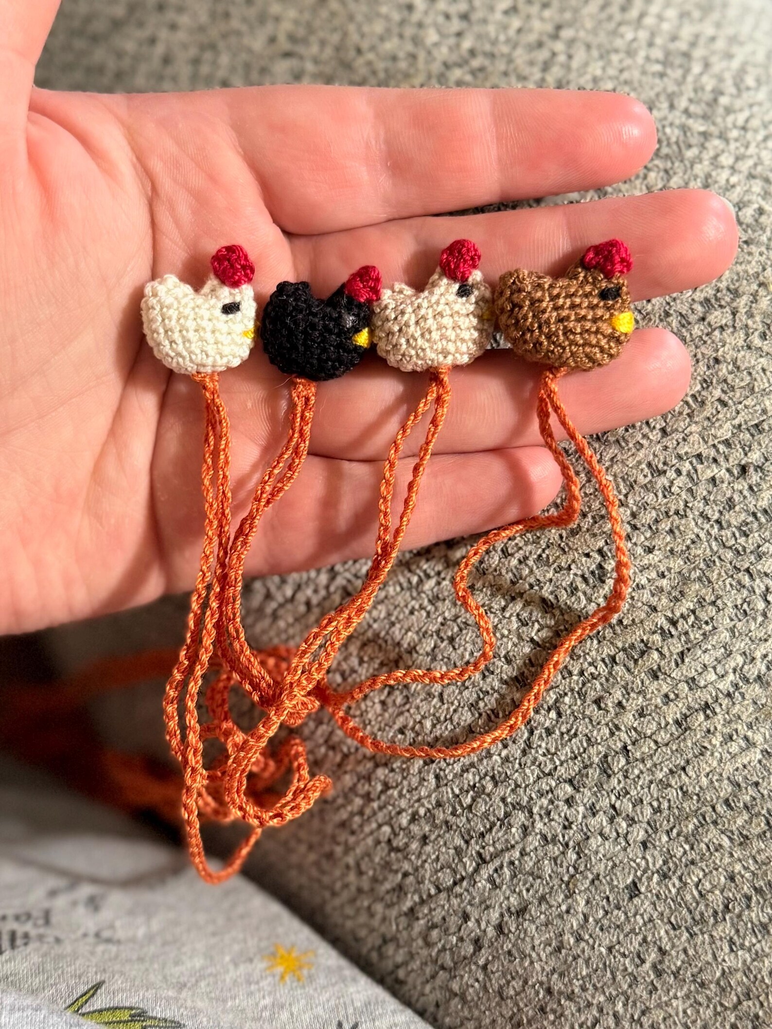 Handmade Crochet Chicken Bookmark, Farm Animal Lover Gift - Etsy