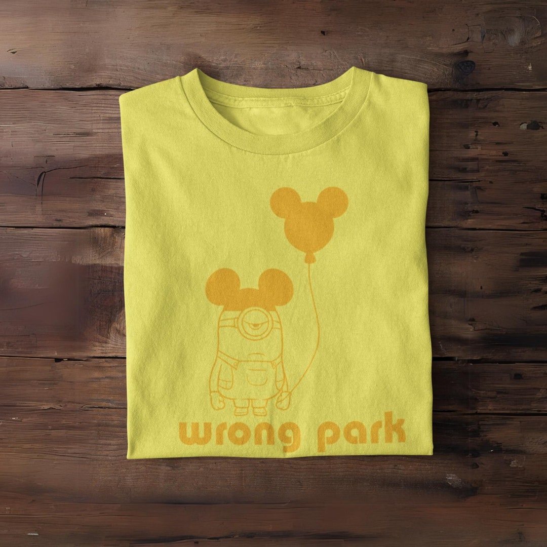 Disney Wrong Park Shirt Minimal Disney Shirt Funny Minions Shirt Disney ...