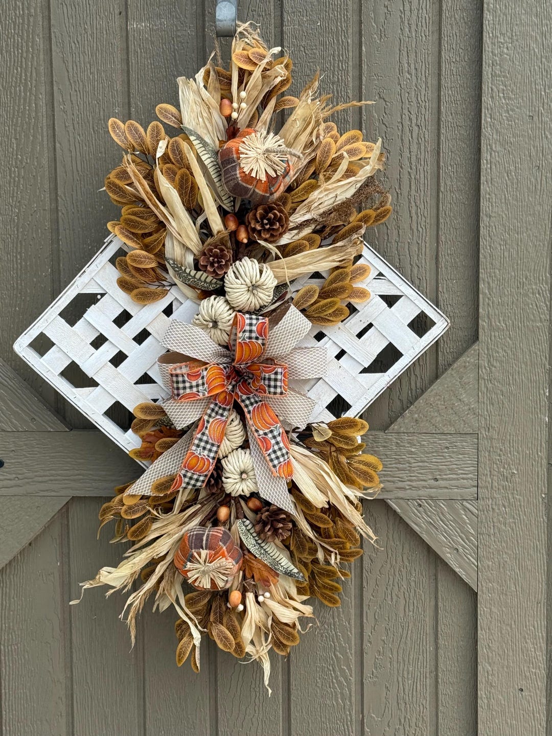 Fall Corn Husk Flat Tobacco Decor - Etsy
