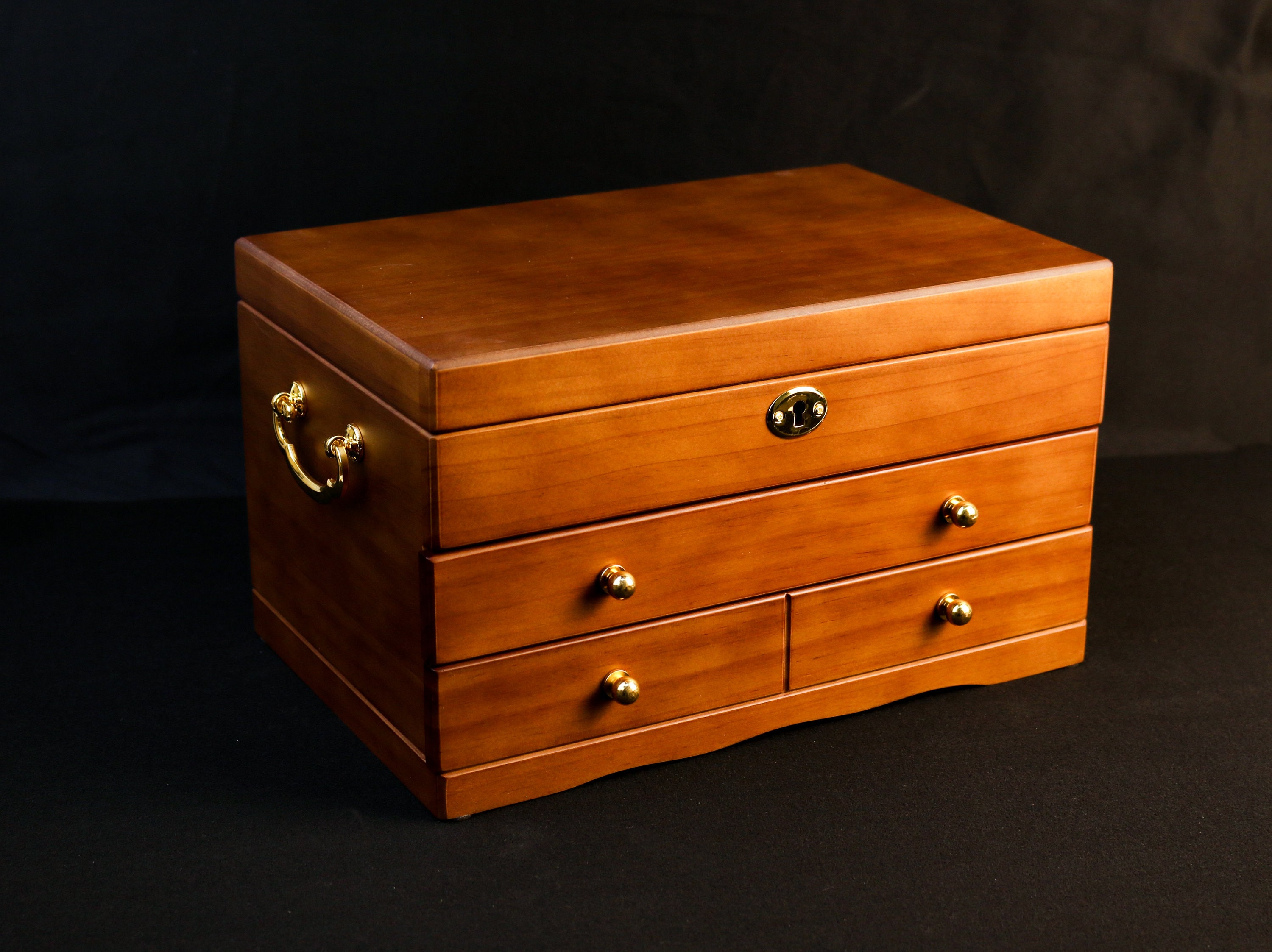 Large Retro Box Jewelry Box Suede Jewelry Box Gift for - Etsy Australia