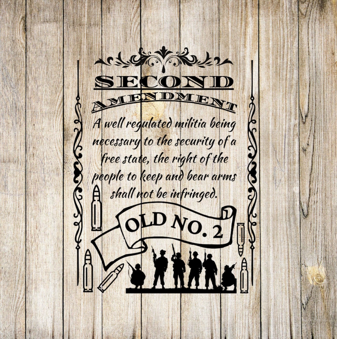 2nd Amendment Old Number 2 SVG Cut File, JPG, PNG Clip Art - Etsy