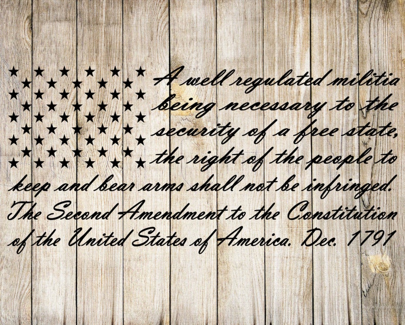 2nd Amendment American Flag SVG Cut File, PNG Clip Art - Etsy