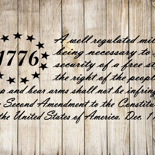 2nd Amendment American Flag SVG Cut File JPG PNG Clip Art - Etsy