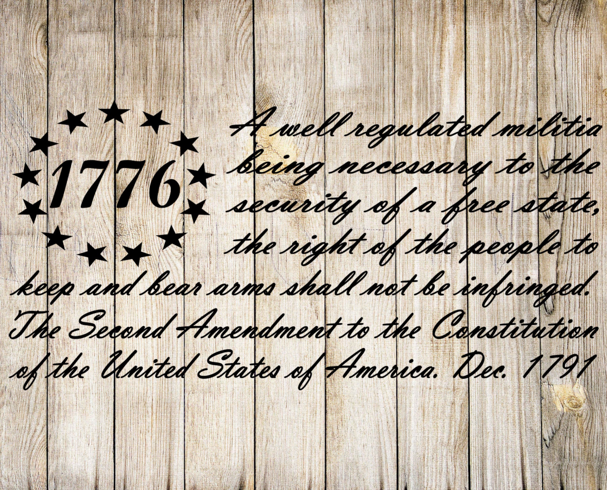 2nd Amendment 1776 American Flag Svg Cut File Png Clip Etsy