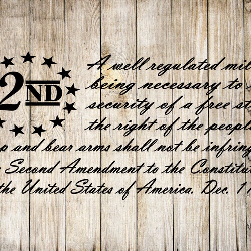 2nd Amendment American Flag SVG Cut File JPG PNG Clip Art - Etsy