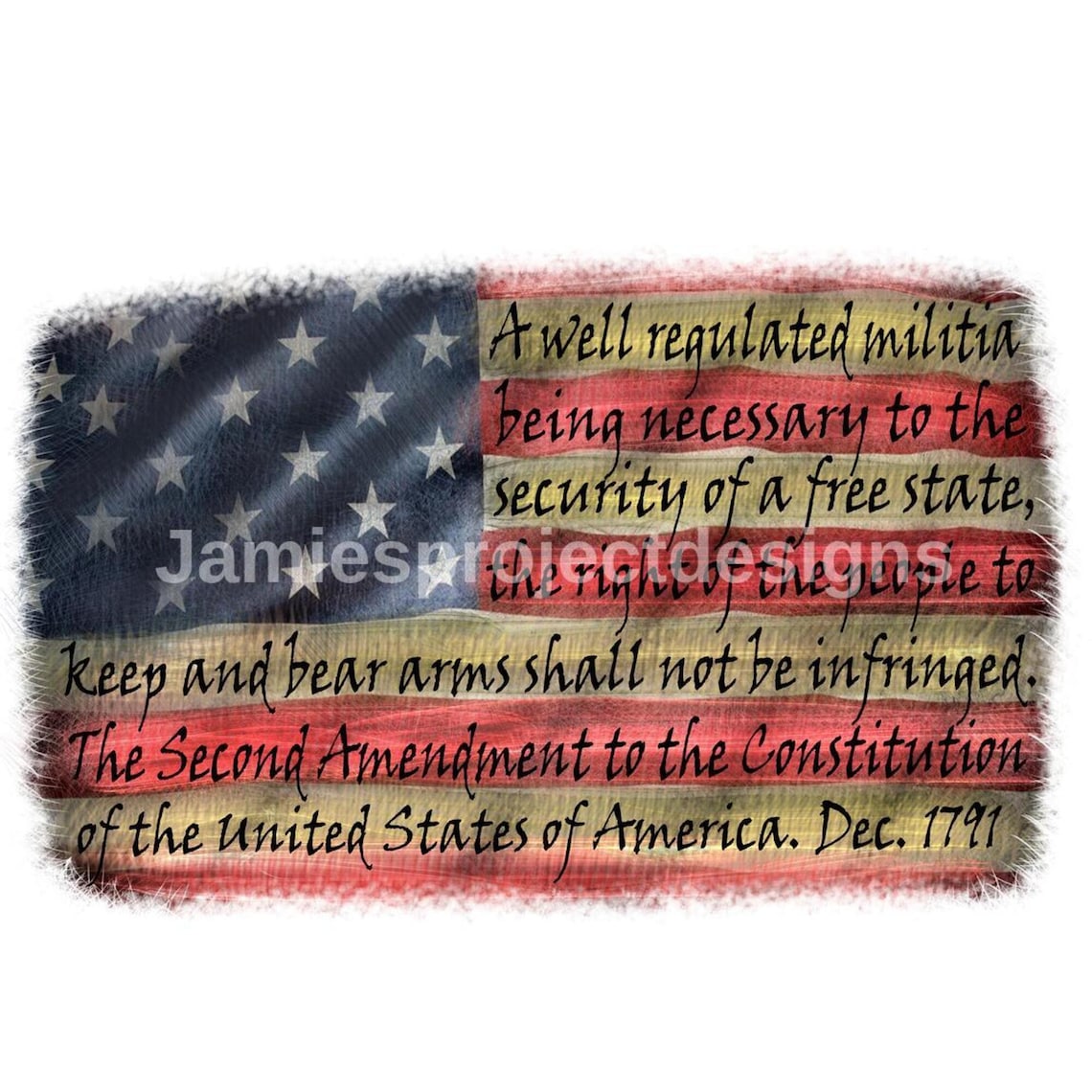 2nd Amendment American Flag png transparent digital download | Etsy