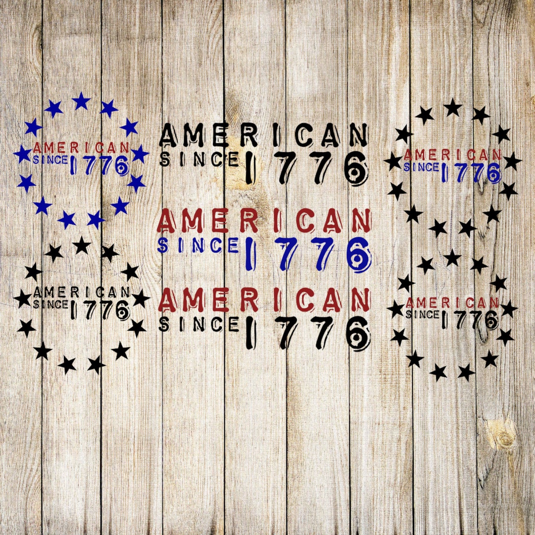 American Since 1776 (bundle) 4th of July, Independence Day, PNG, SVG ...