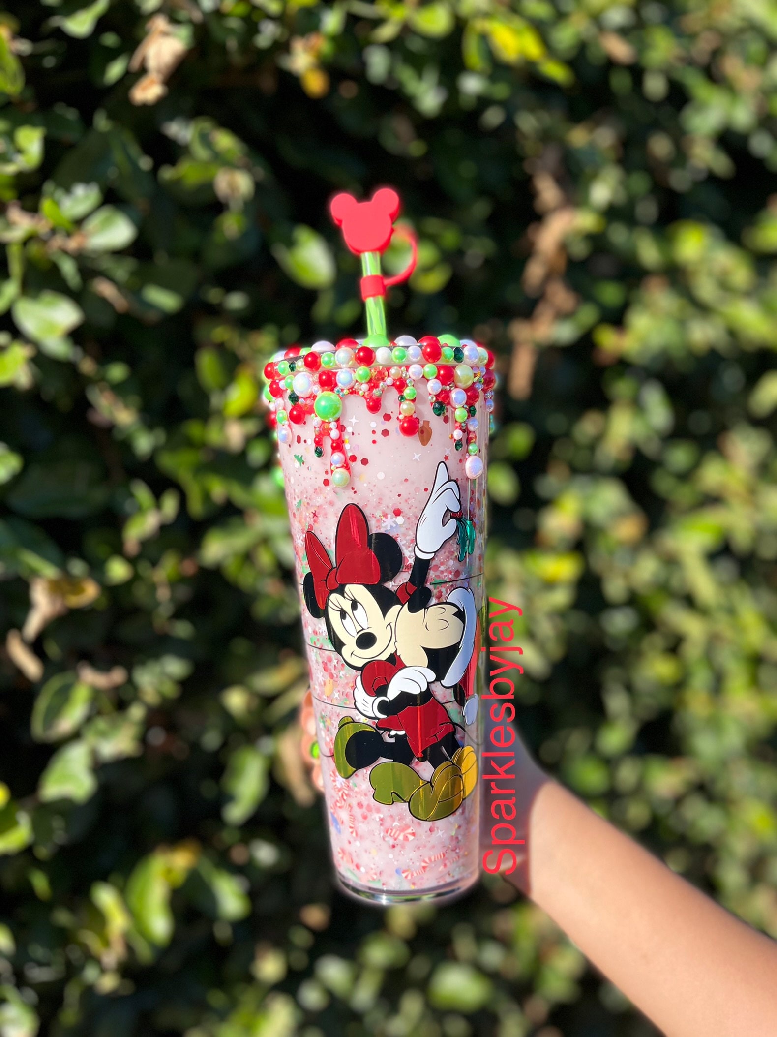 Pearl Drip Mickey and Minnie Mouse Disney | Etsy