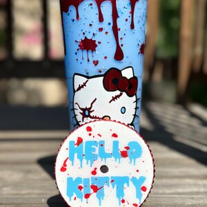 Hello Chucky Snow Globe Tumbler, Chucky, Halloween Cat - Etsy