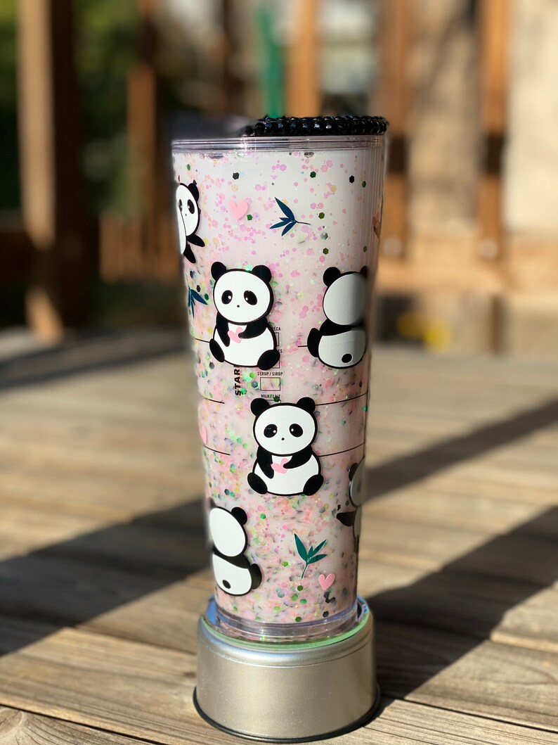 Panda Snow Globe Tumbler, Pandas, Coffee Tumblers, Starbucks, Snow ...