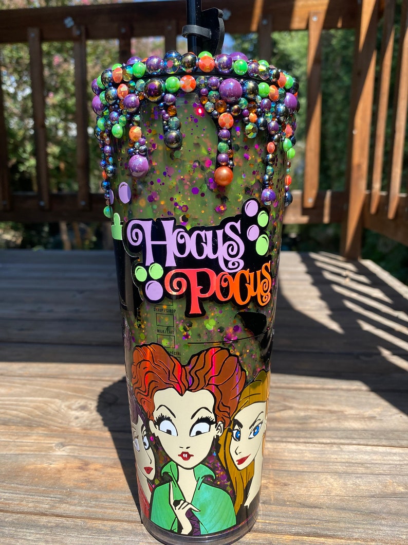 Hocus Pocus Snow Globe Tumbler Halloween Tumbler - Etsy