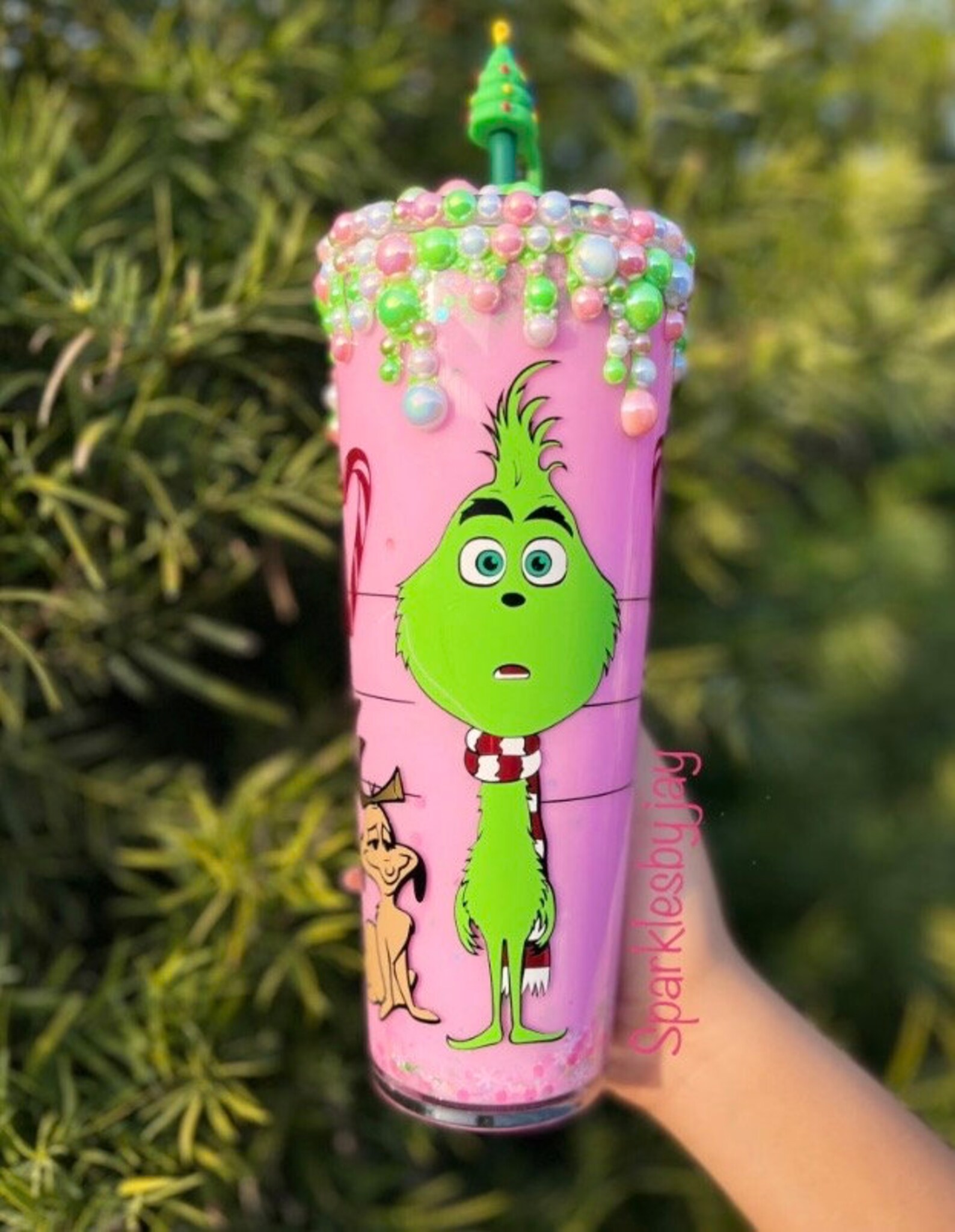 Pink Pearl Grinchmas Tumbler - Etsy