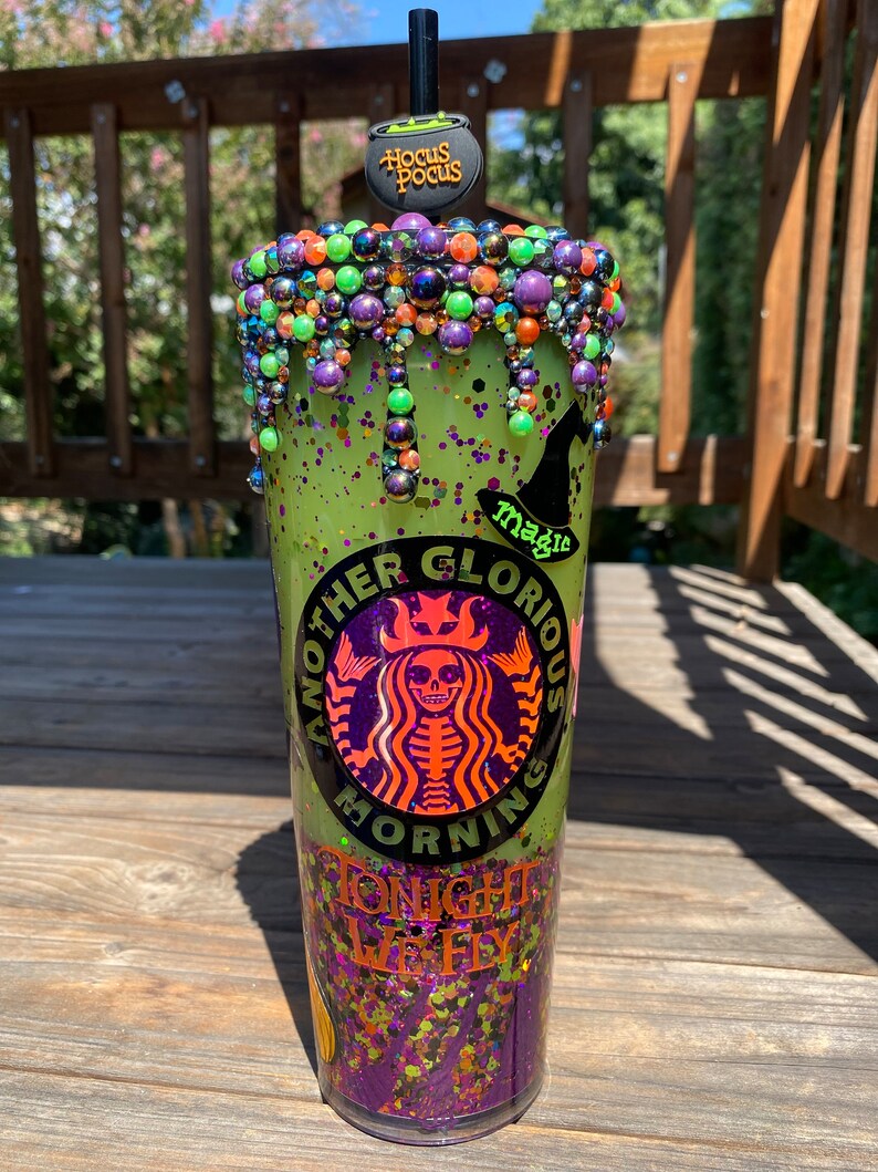Hocus Pocus Snow Globe Tumbler Halloween Tumbler - Etsy