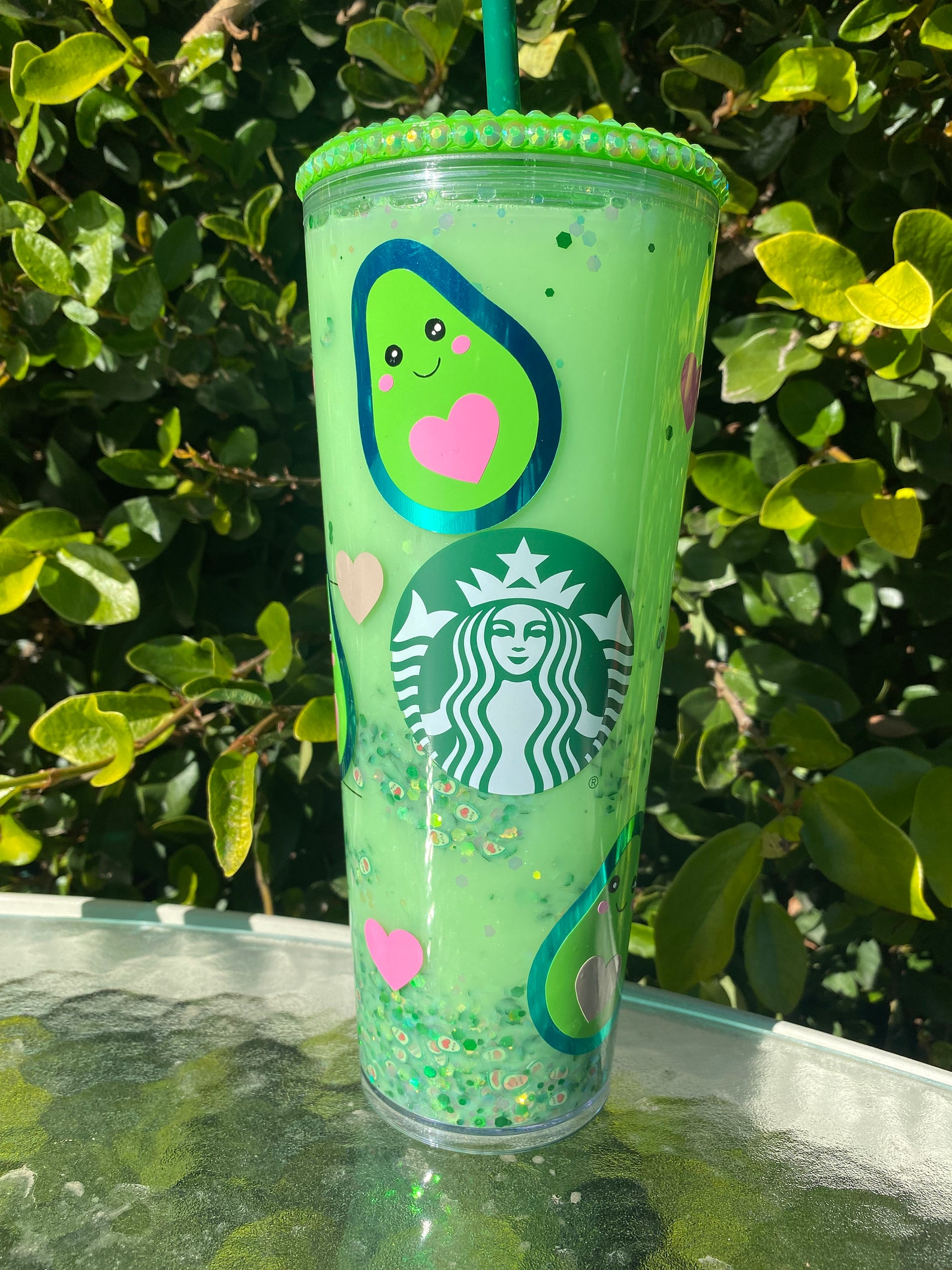 Avocado Snow Globe Tumbler, Avocados, Snow Globe Tumbler - Etsy