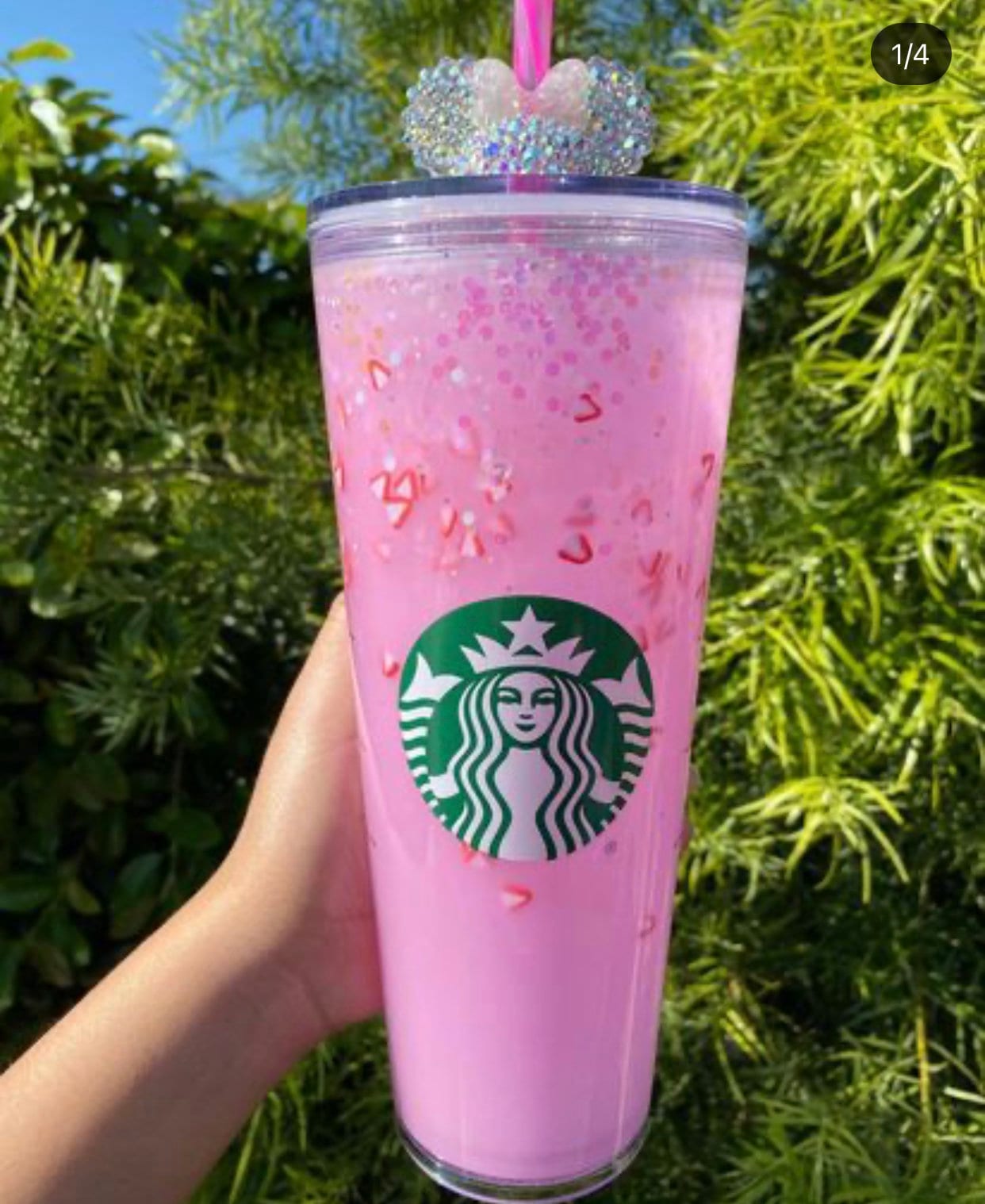 Vaso de bebida rosa la bebida rosa bebida rosa de Starbucks vaso de ...