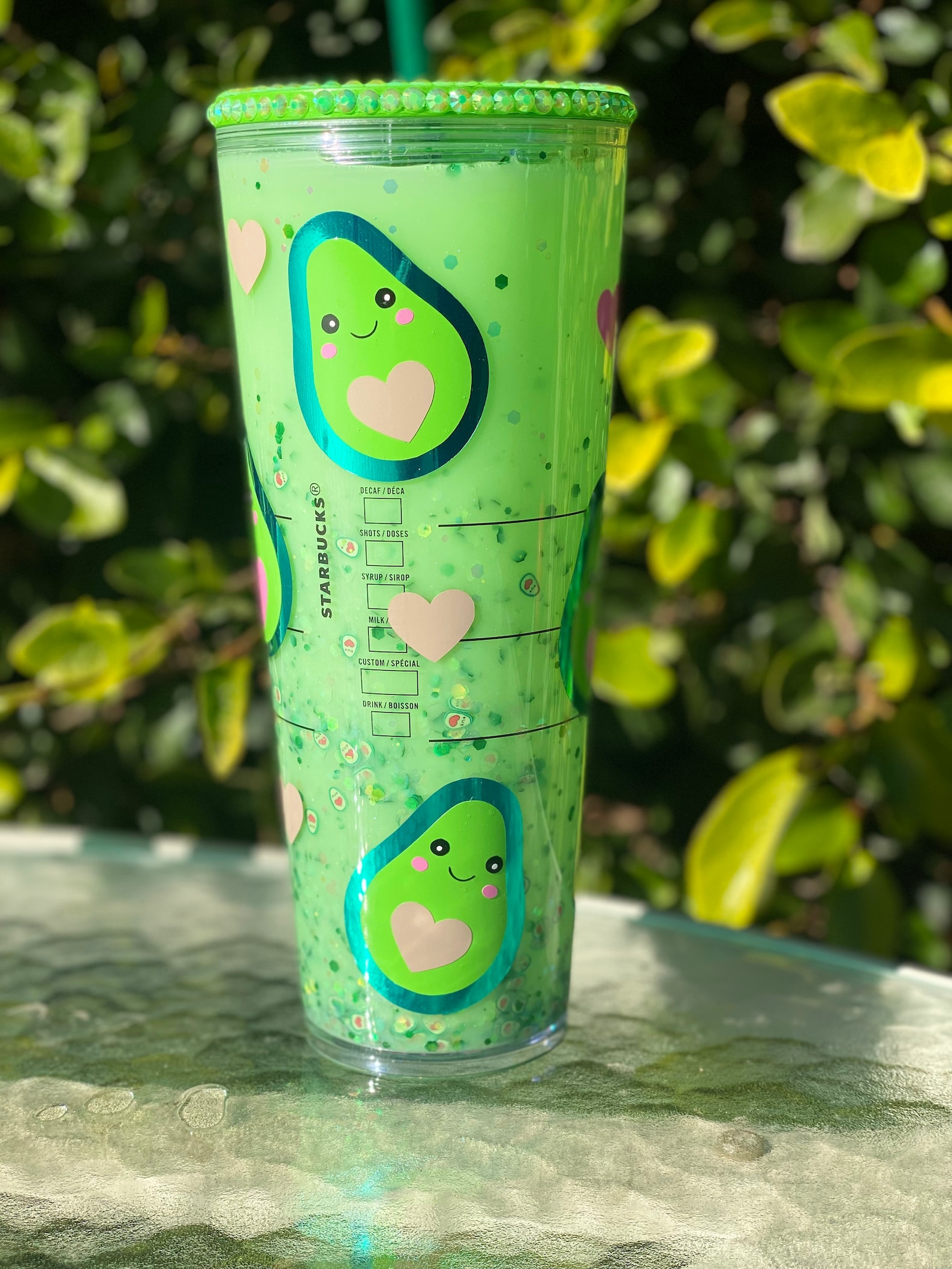 Avocado Snow Globe Tumbler, Avocados, Snow Globe Tumbler - Etsy