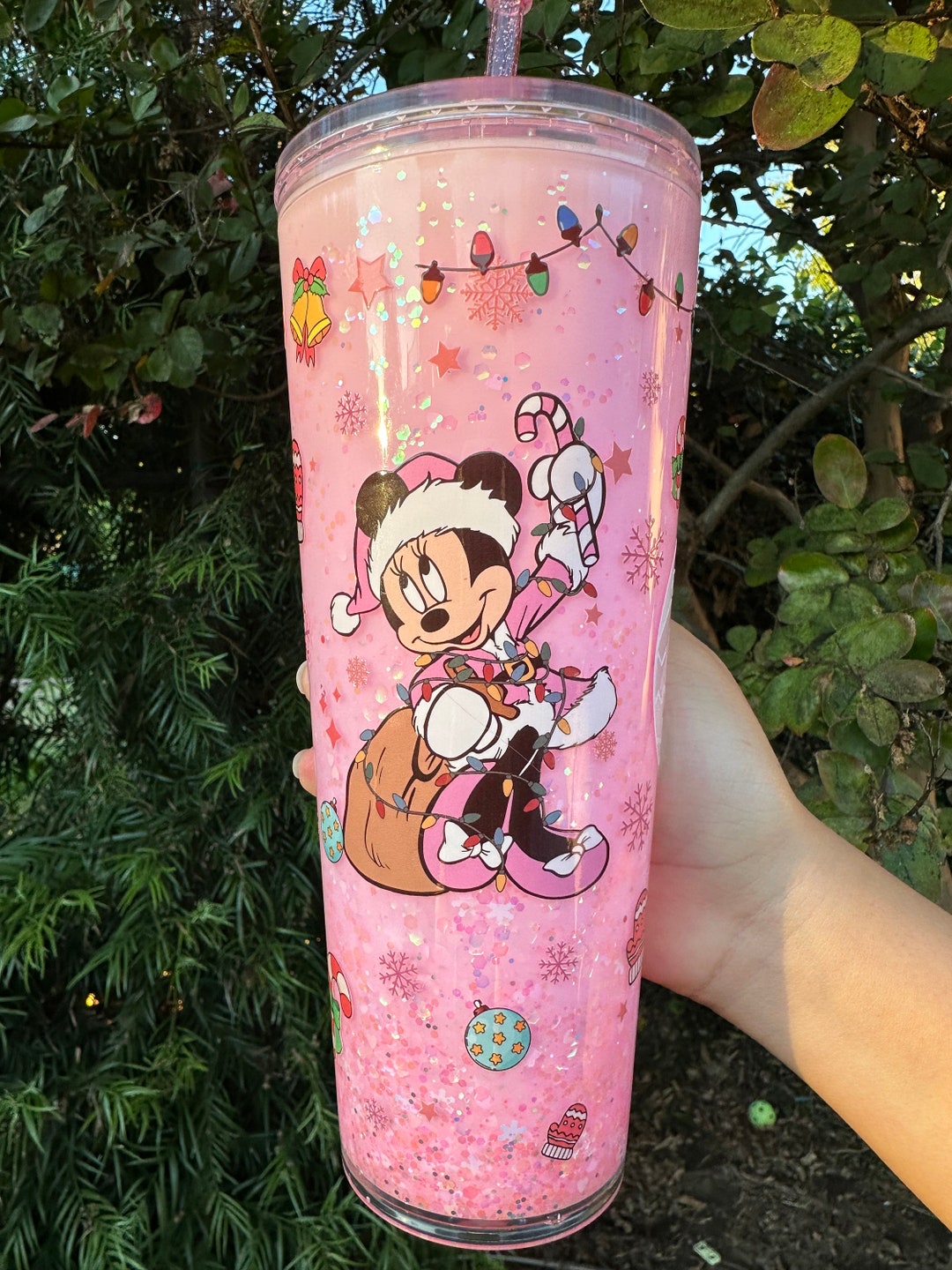 Mickey and Minnie Snow Globe Tumbler - Etsy
