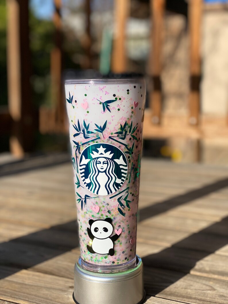 Panda Snow Globe Tumbler, Pandas, Coffee Tumblers, Starbucks, Snow ...