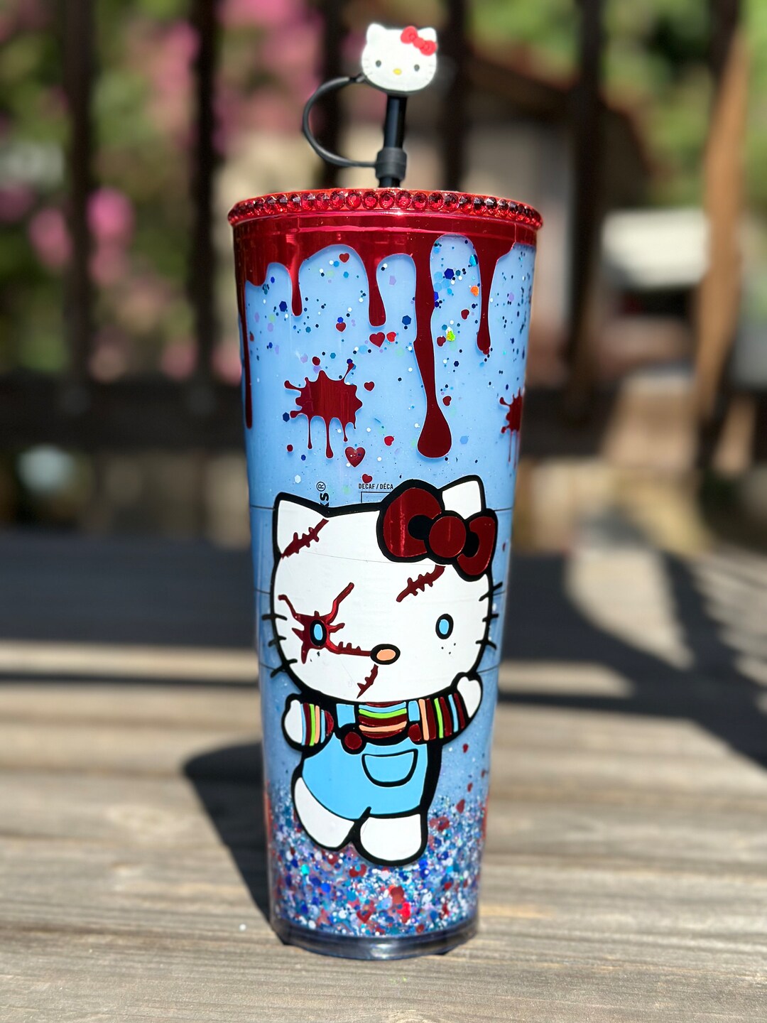 Hello Chucky Snow Globe Tumbler, Chucky, Halloween Cat - Etsy