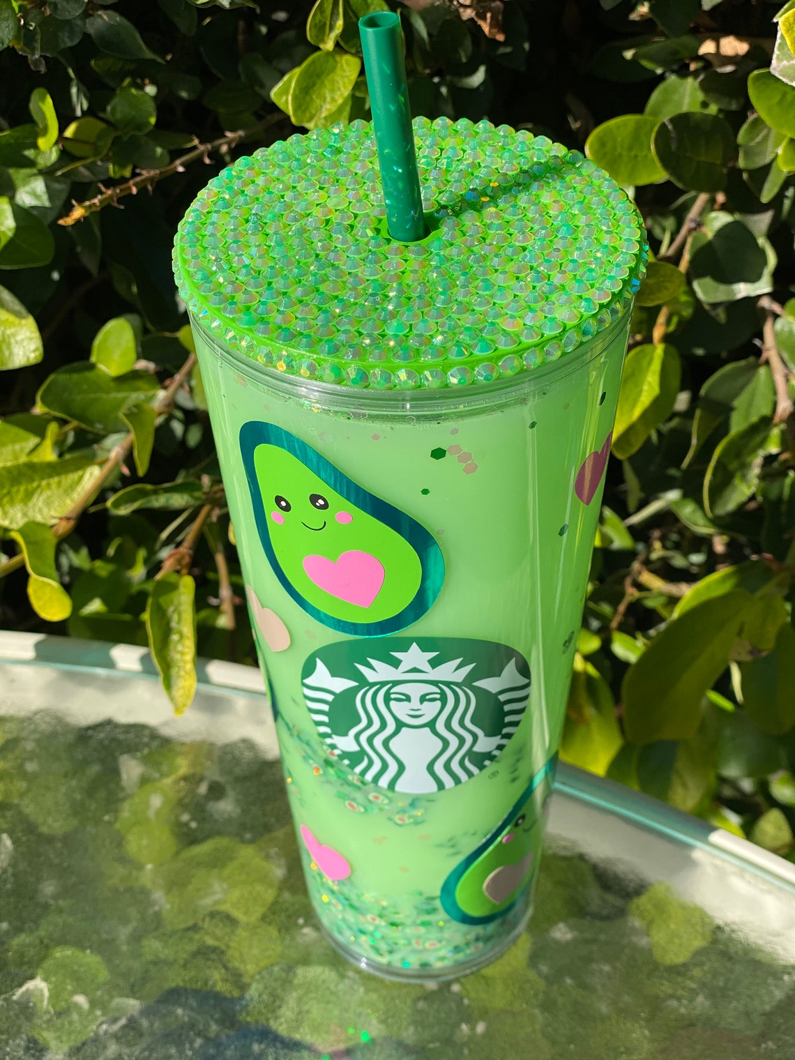 Avocado Snow Globe Tumbler, Avocados, Snow Globe Tumbler - Etsy
