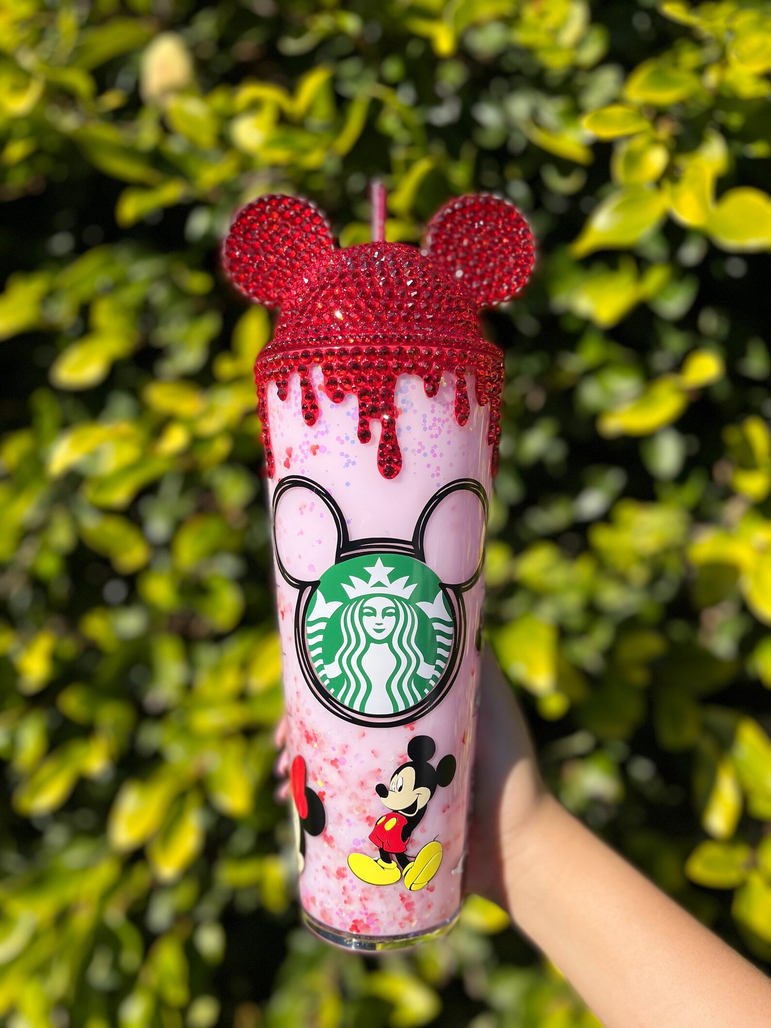 Mickey and Minnie Rhinestone Drip, Mickey Mouse, Minnie Mouse, Snow ...