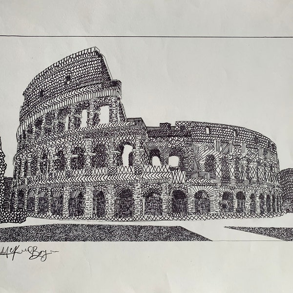 Landscape Drawing - Etsy