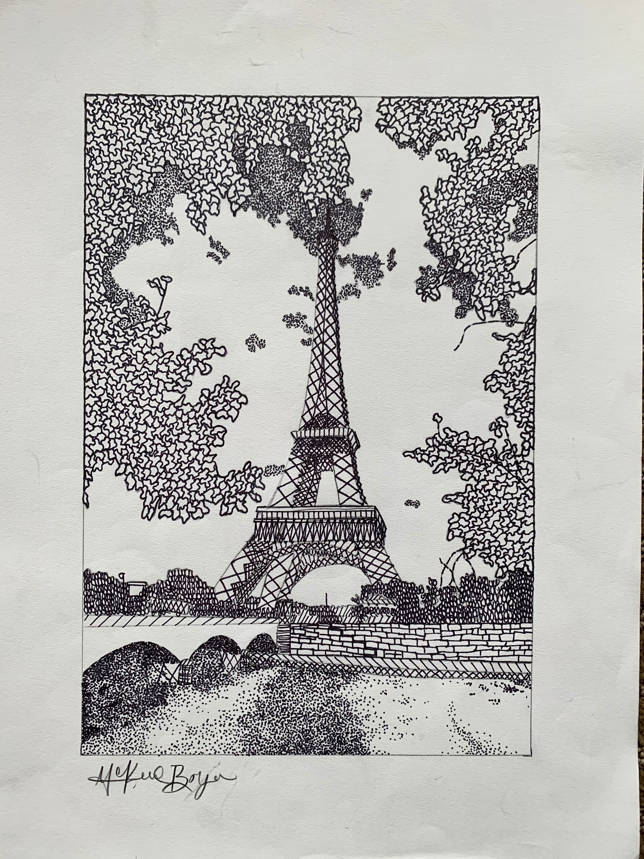 Commissioned Ink Landmark Drawing Landscape Drawing Scenery - Etsy