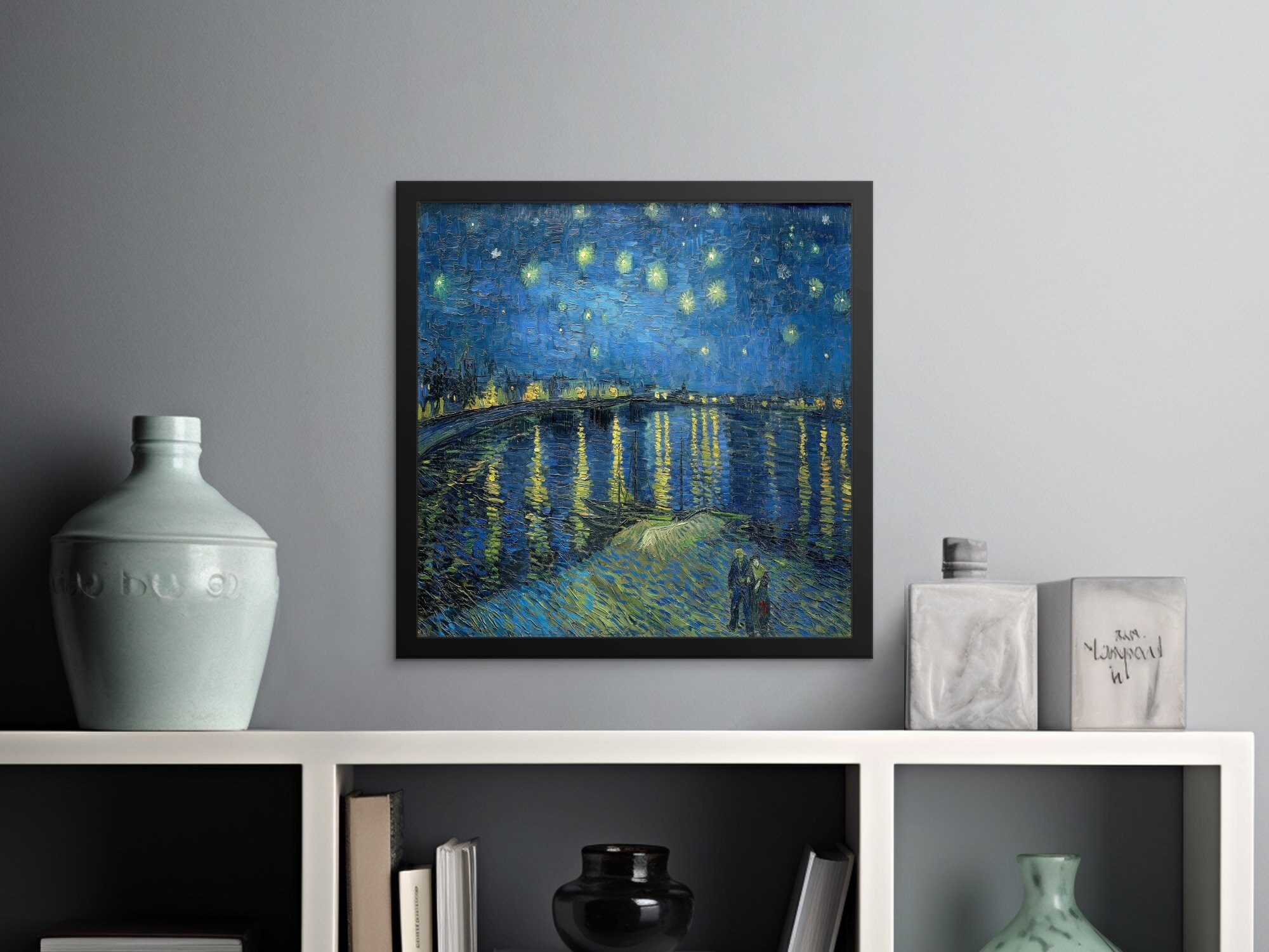 Vincent Van Gogh Starry Night Over Rhone, Digital Printable Photo ...