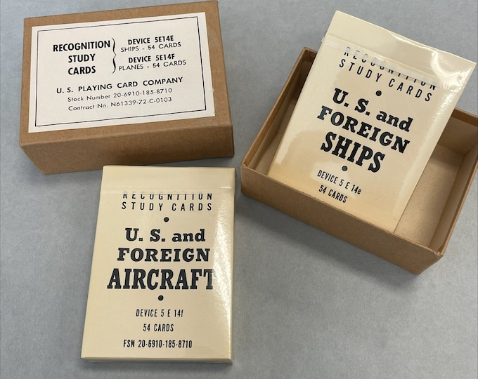 Naval Training Device Center Recognition Study Card Set Ships and ...
