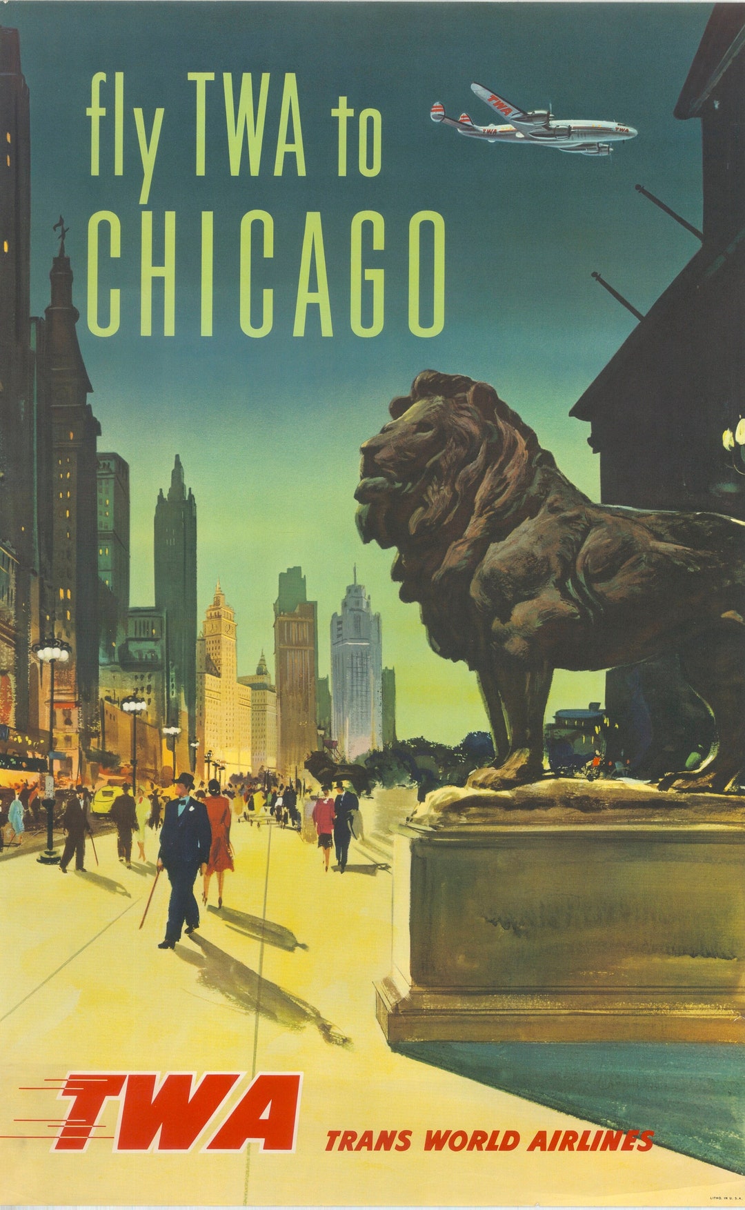 TWA Airlines Poster Print - Etsy