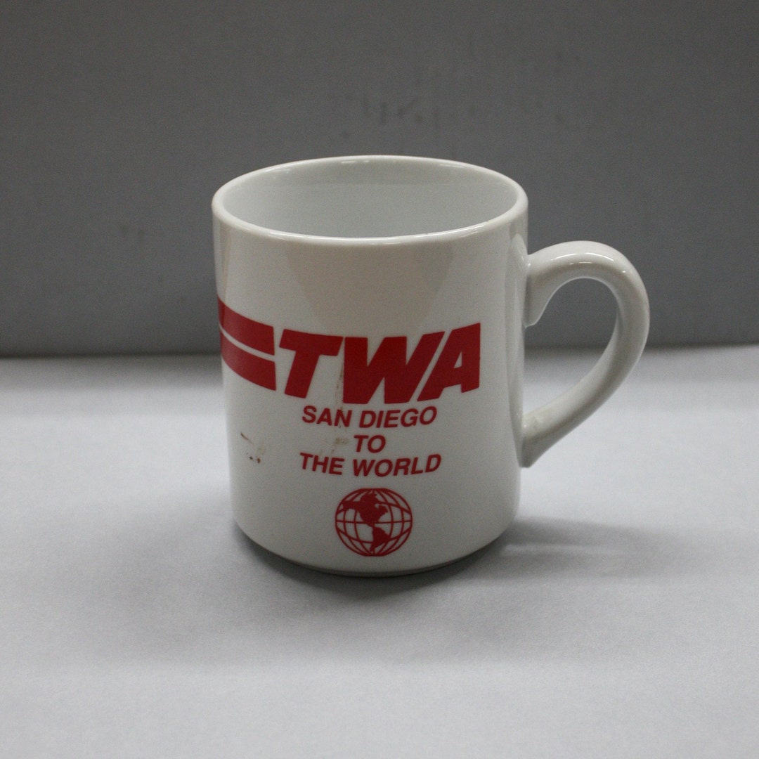 Vintage TWA San Diego to the World Porcelain Coffee Mug - Etsy