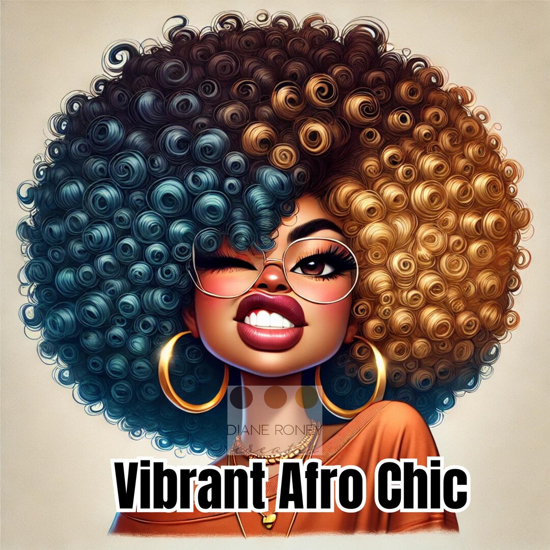Black Women Clip Art Bundle | Afrocentric PNG Files (digital Download ...