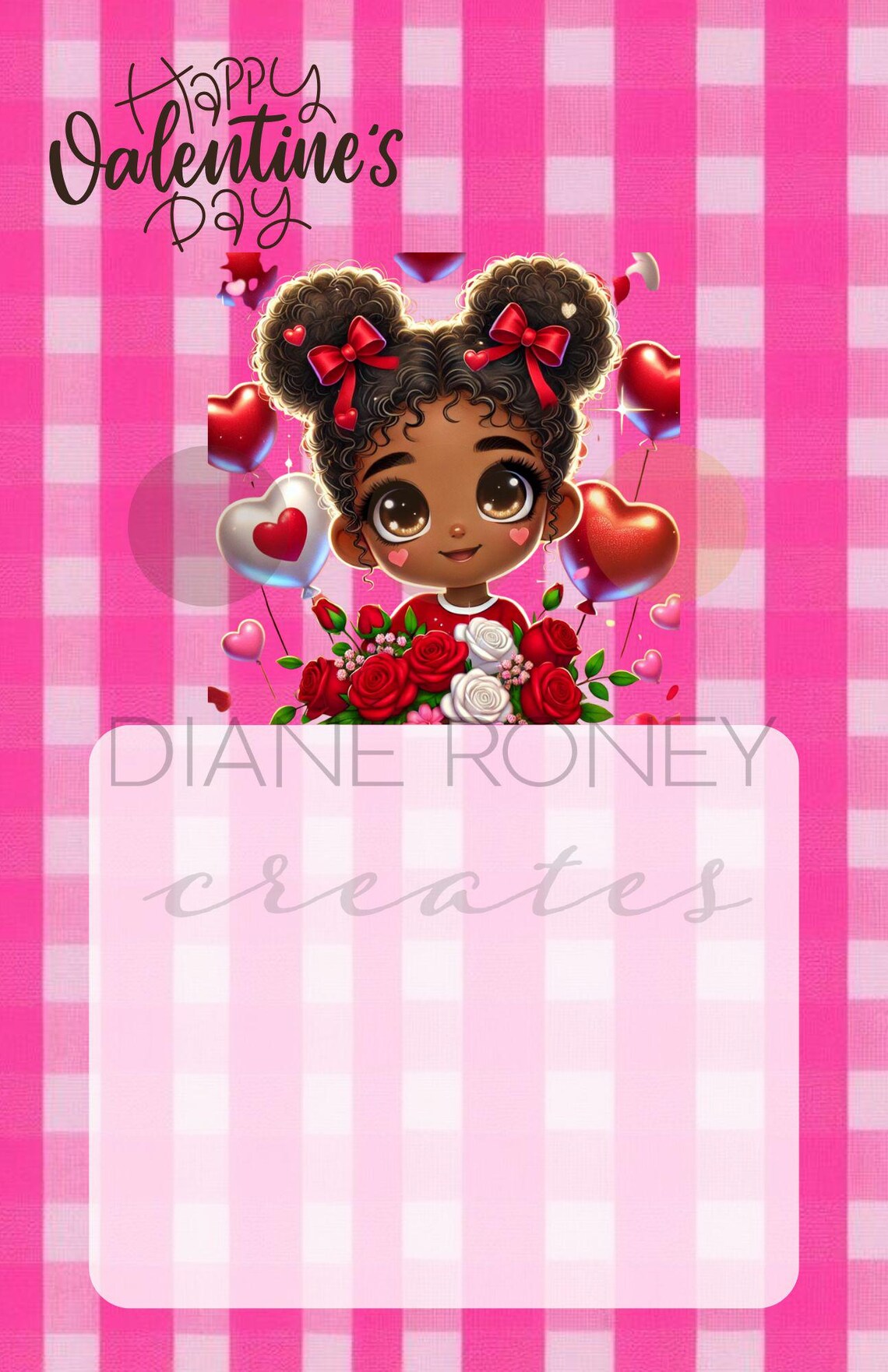 Jumbo Valentine's Day Card Template – 11x17 Printable PDF Design ...