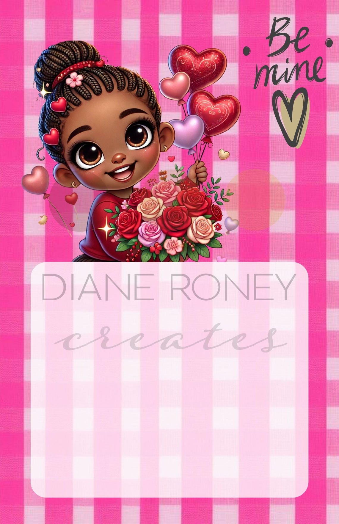 Jumbo Valentine's Day Card Template – 11x17 Printable PDF Design ...