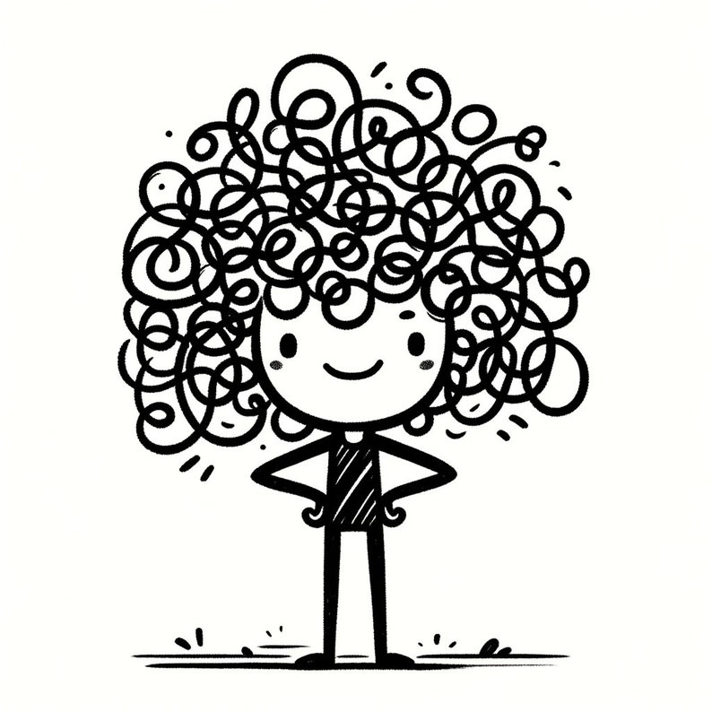 Chatgpt V4 DALL-E3 AI Art Prompts – Curlicue Stick Figure Doodles ...