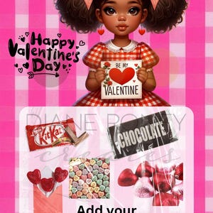 Jumbo Valentine's Day Card Template – 11x17 Printable PDF Design ...