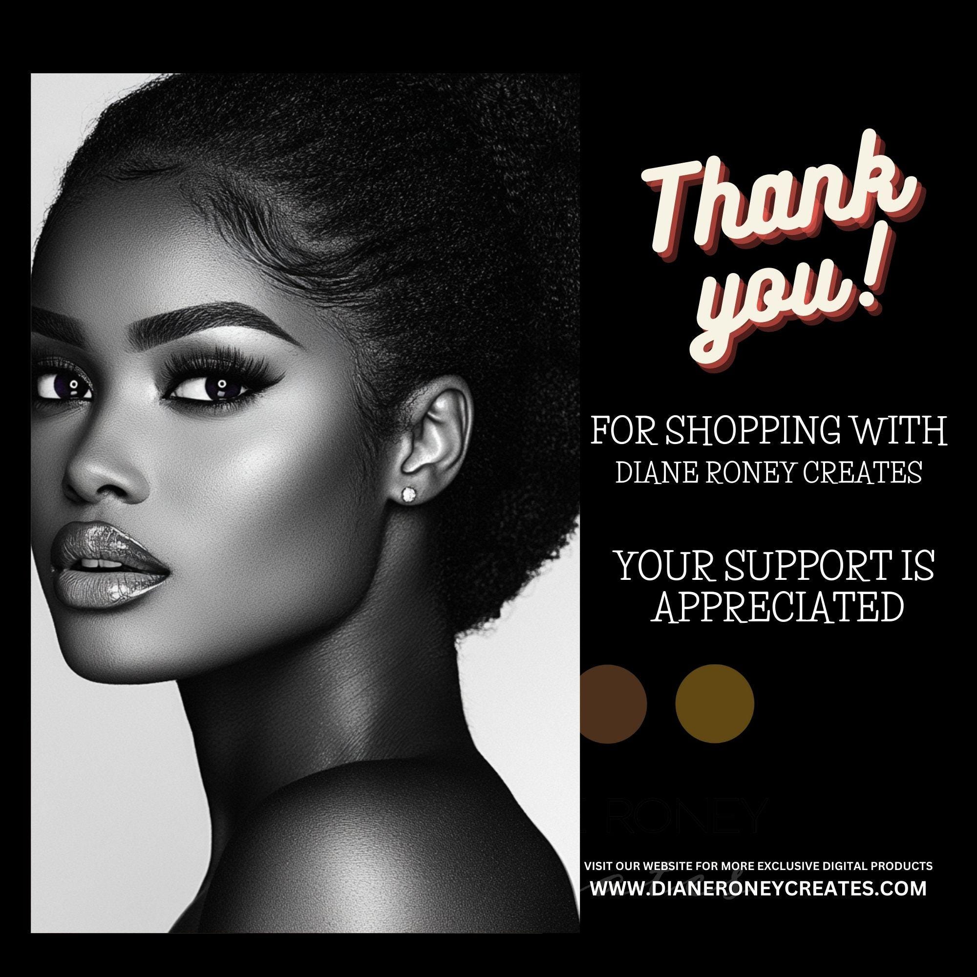 AI Portrait Prompts: Black Women, High-contrast (PDF Download) - Etsy