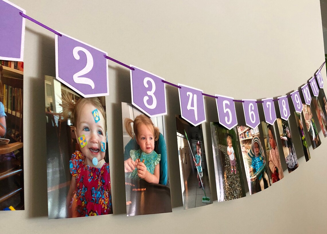 Months Banner First Birthday Months Banner First Birthday | Etsy