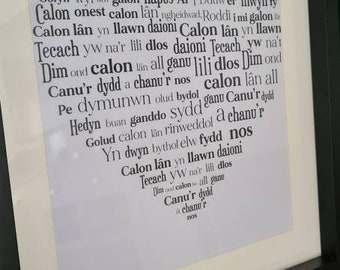 Welsh Anthem Print of Wales - Etsy