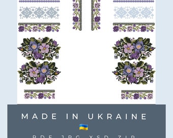 Printable PDF File,scheme of Women's Embroidered Shirt,embroidery,cross ...