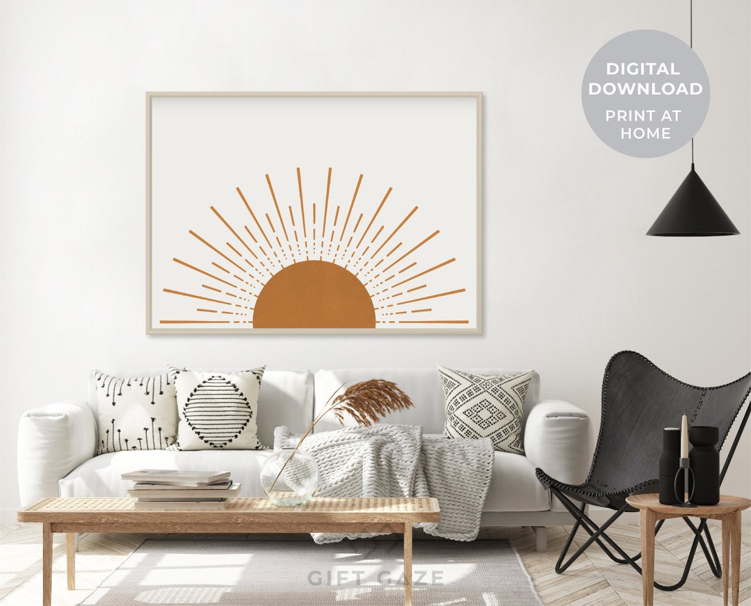 Boho Printables Sun Digital Art Sun Digital Wall Art Sun Print ...