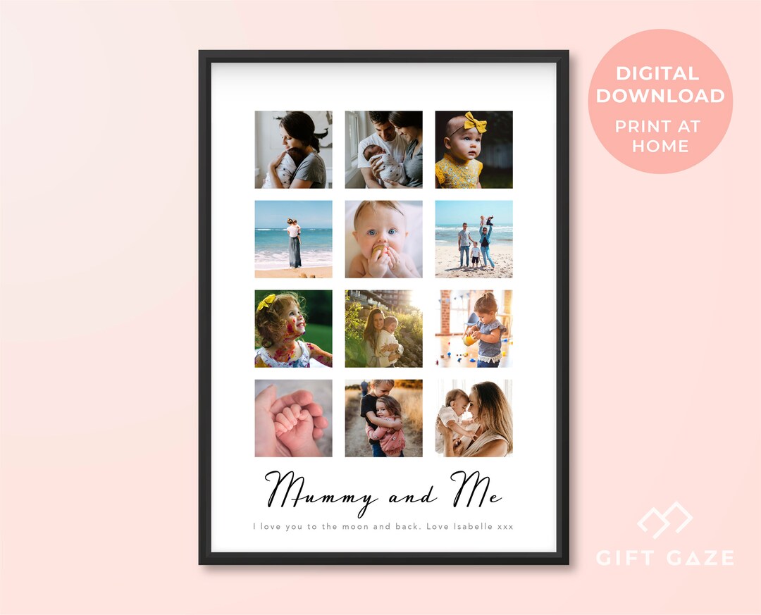Mommy and Me Photo Collage Printable Mummy and Me Mommy Gift Mothers ...