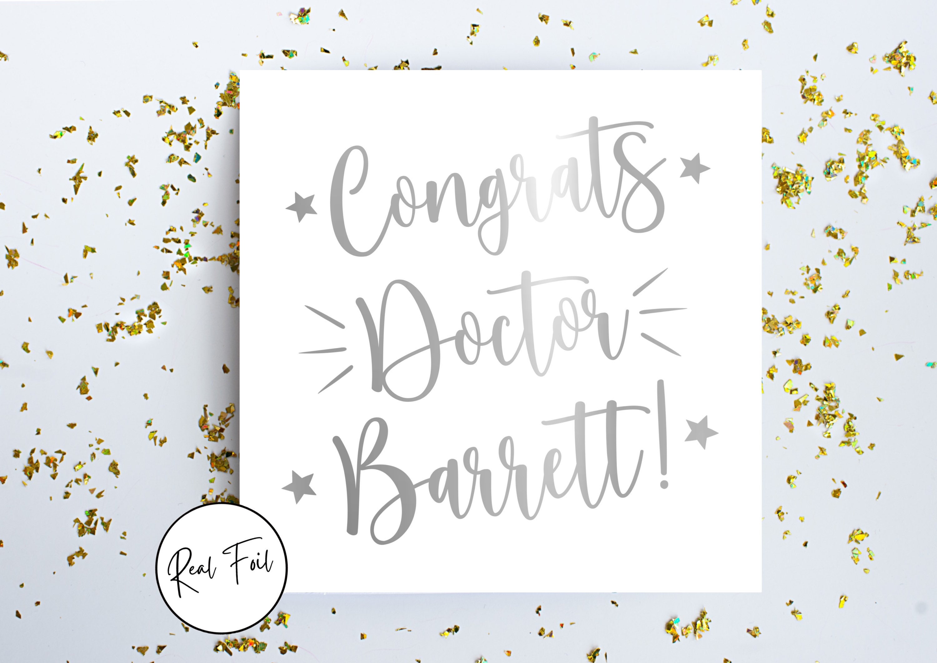 Personalised Congrats Doctor Card Graduation Doctor New Job - Etsy