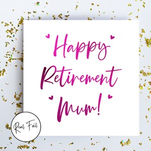 Happy Retirement Mum Card, Retirement Card, Hello Pension, She's ...