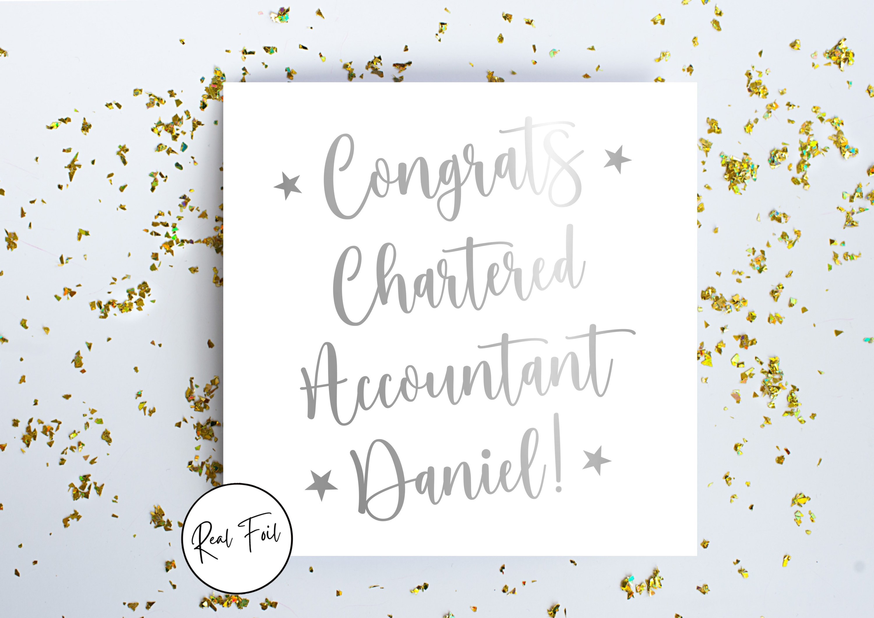 Personalised Congrats Chartered Accountant Card, Graduation Accountant ...