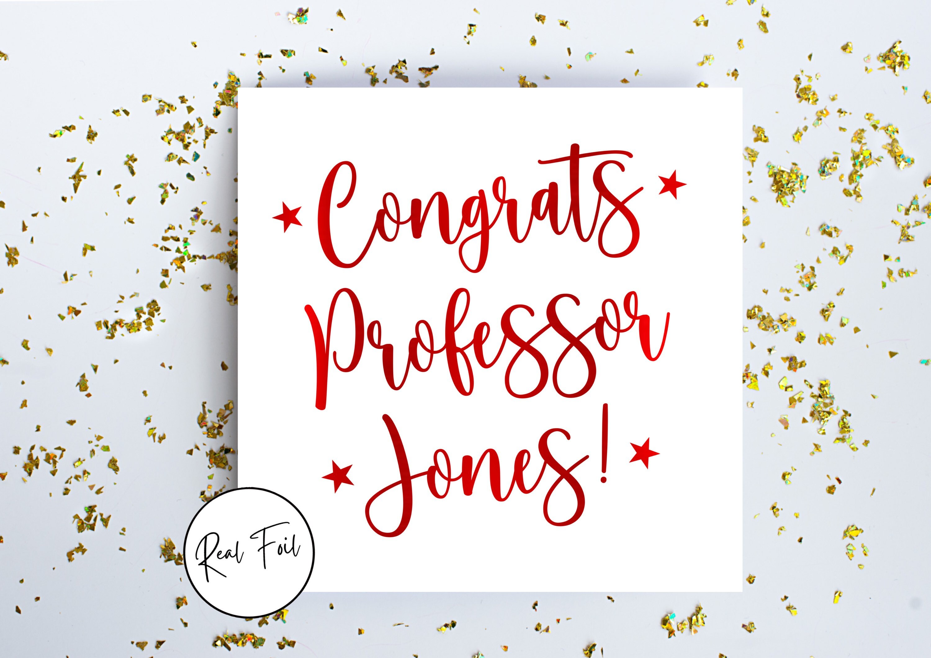 Personalised Congrats Professor Card, Graduation Doctorate, New Job ...