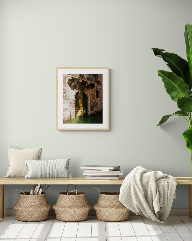 Venice Italy Brick Wall Canal Printable Wall Decor Digital - Etsy