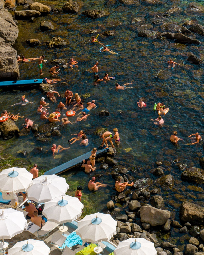Mediterranean Swim in Ischia Italy Wall Decor Digital - Etsy