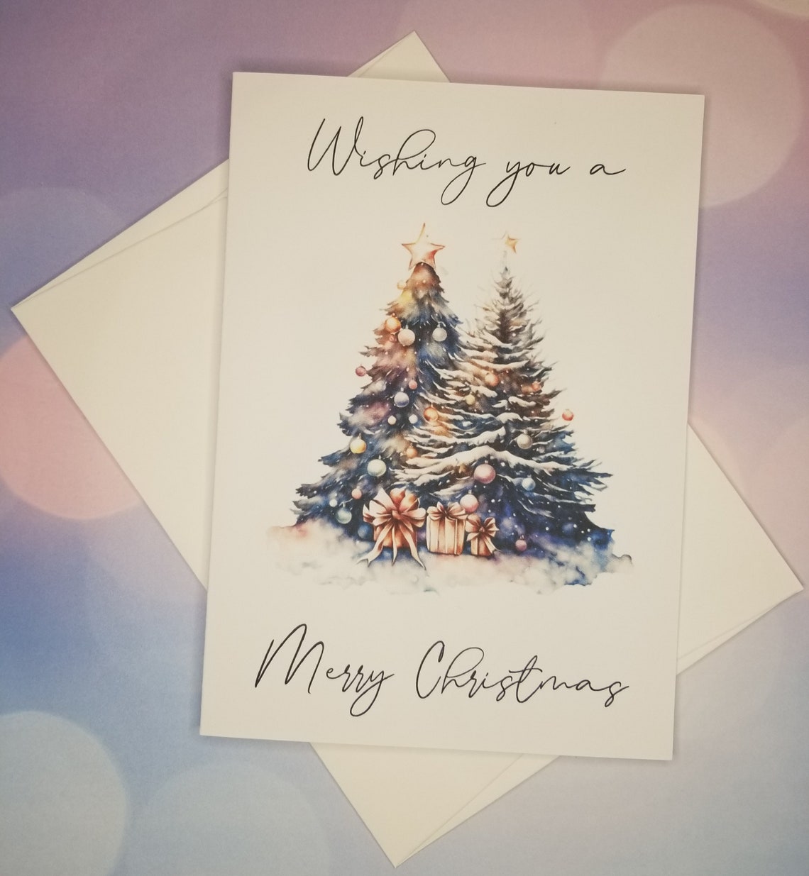 Christmas Card Christmas Greeting Card Classic Christmas - Etsy